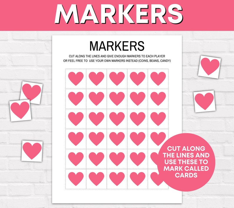 30 Valentines Alphabet Bingo Game Cards Printable, Valentine Classroom ...