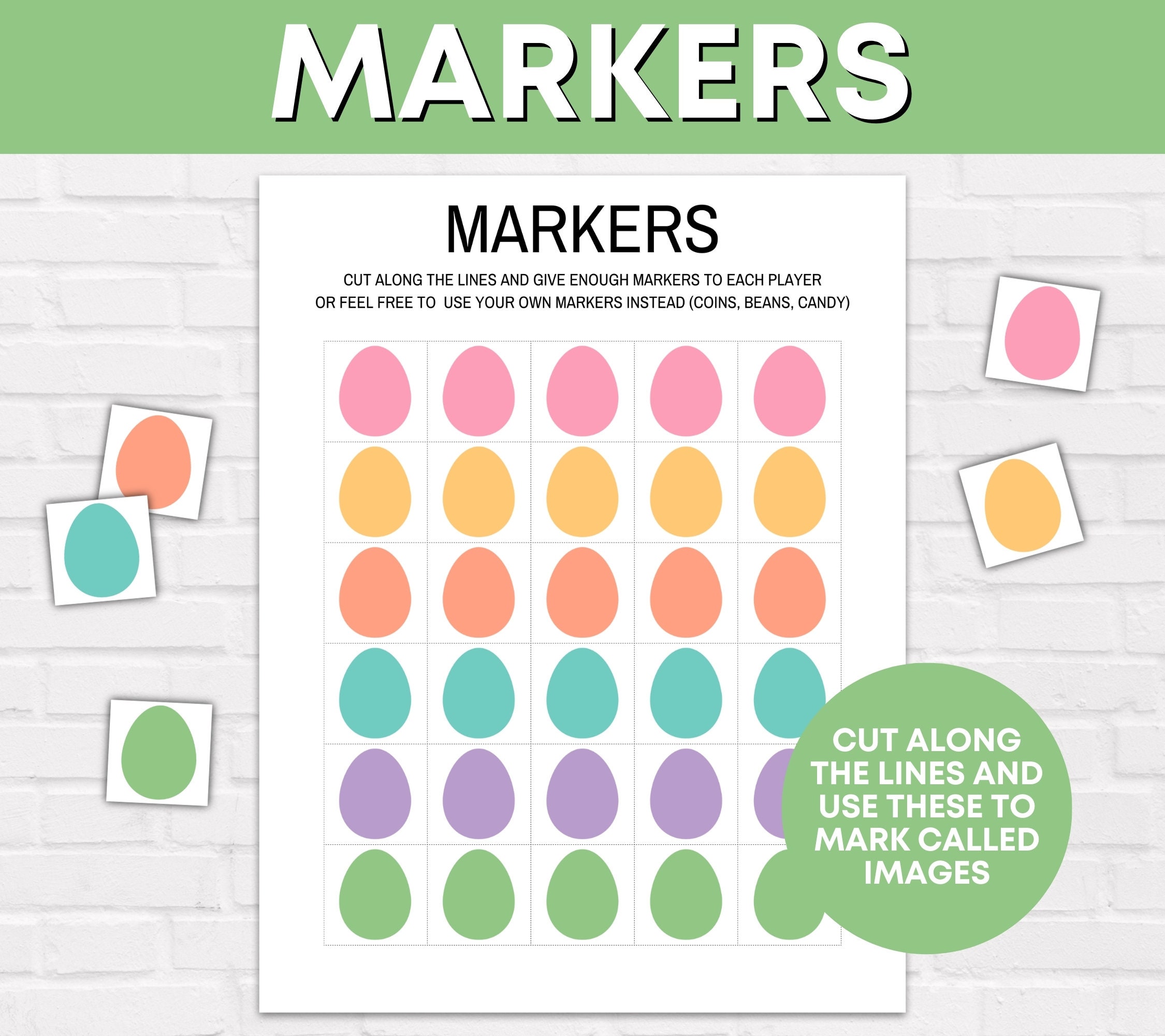 30 Easter Bingo Cards Printable Game, Easter Bingo Boards Activity for ...