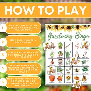 60 Gardening Bingo Cards Printable Game, Gardening Club Bingo Activity ...