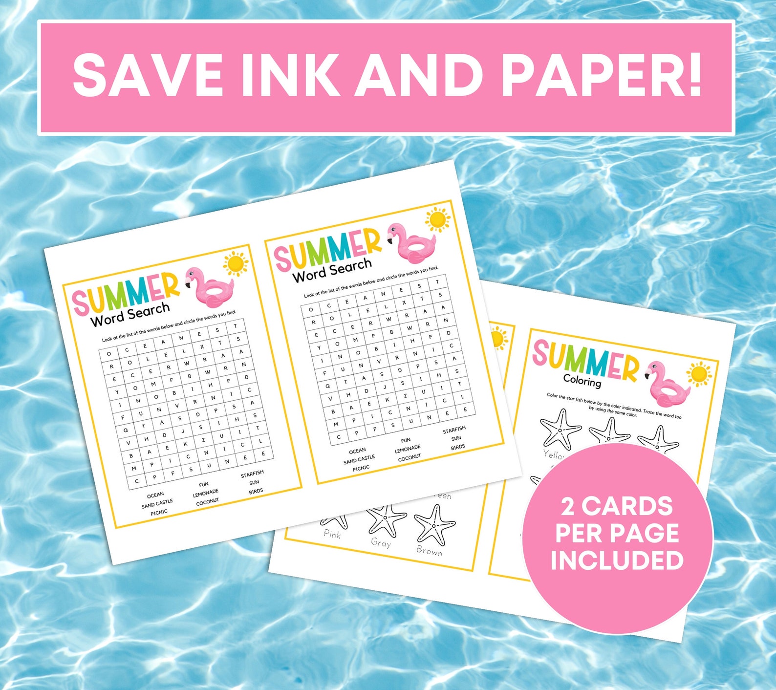 Summer Activities Games Printable Bundle, Kids Summer Activities Games ...