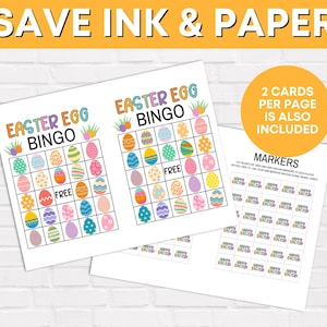 120 Easter Bingo Cards Printable Game, Easter Bingo Boards Activity for ...