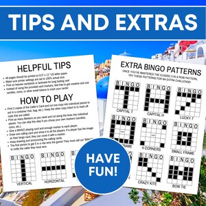 120 Greece Bingo Cards Printable Game, Greece Travel Bingo Boards Game ...