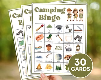 Camping BINGO - Etsy