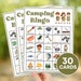 30 Carnival Bingo Cards Printable Game, Carnival Party Bingo Boards ...