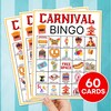 30 Carnival Bingo Cards Printable Game, Carnival Party Bingo Boards ...