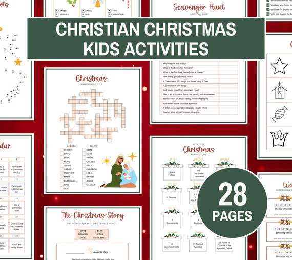 Christian Christmas Activity Sheets