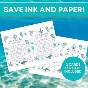 Ocean Baby Shower Games Bundle, Sea Life Baby Shower Games,nautical ...