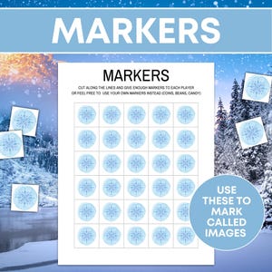30 Winter Bingo Cards Printable Game,winter Bingo Board Activity for ...