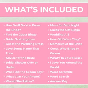 Pink Purple Floral Bridal Shower Games Printable Bundle, Flower Garden ...