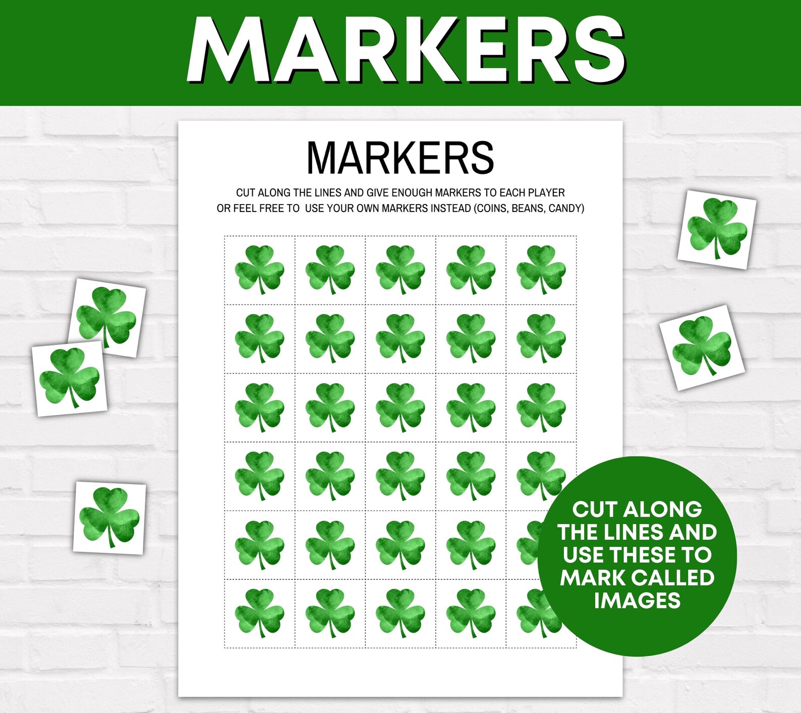 60 St Patricks Day Animal Bingo Cards Game Printable, St Patricks ...