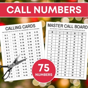30 Christmas Bingo Card Printable Game,christmas Bingo Board,christmas ...