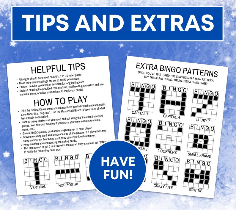 30 Winter Bingo Cards Printable Game,winter Bingo Board Activity for ...