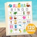 120 Aloha Bingo Cards Printable Game, Luau Hawaiian Birthday Party ...