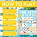60 Pool Party Bingo Cards Printable Game, Summer Pool Party Birthday ...