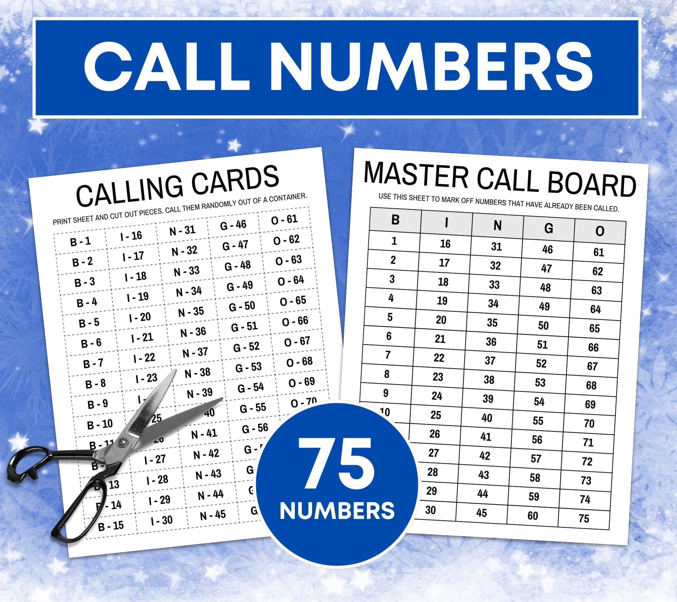 30 Winter Bingo Cards Printable Game,winter Bingo Board Activity for ...