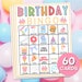 30 Birthday Bingo Cards Printable Game, Pastel Kids Birthday Bingo Boards Party Game, Girls ...