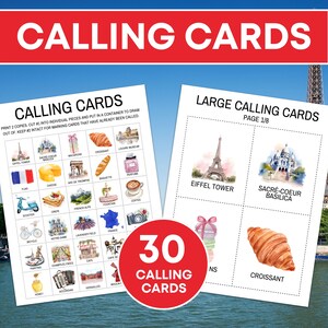 90 France Bingo Cards Printable Game, Paris France Travel Bingo Boards ...