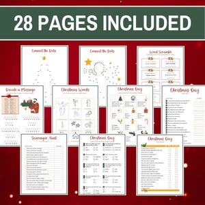 Religious Christmas Kids Activity Printable Bundle, Christian Catholic ...