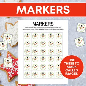120 Christmas Baking Bingo Card Printable Game, Christmas Cookie Bingo ...