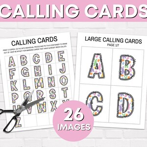 30 Easter Alphabet Bingo Game Cards Printable, Easter Party Game ...