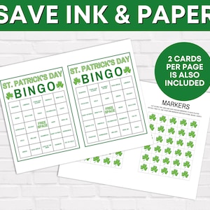 30 St Patricks Day Bingo Cards Game Printable, St Patrick Bingo Boards ...