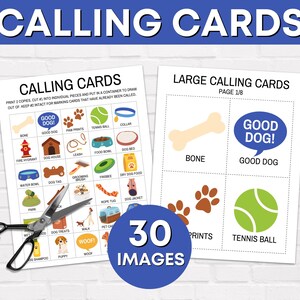 30 Dog Bingo Cards Printable Game, Puppy Dog Bingo Cards Game, Dog ...