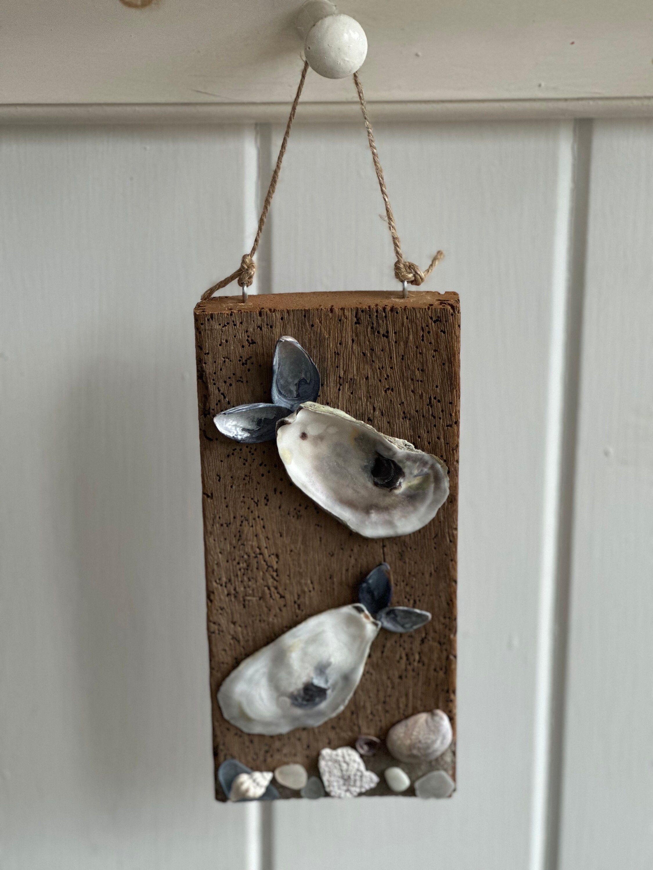 Oyster Shell Whales Wall Hanging Cape Cod Beach Art - Etsy