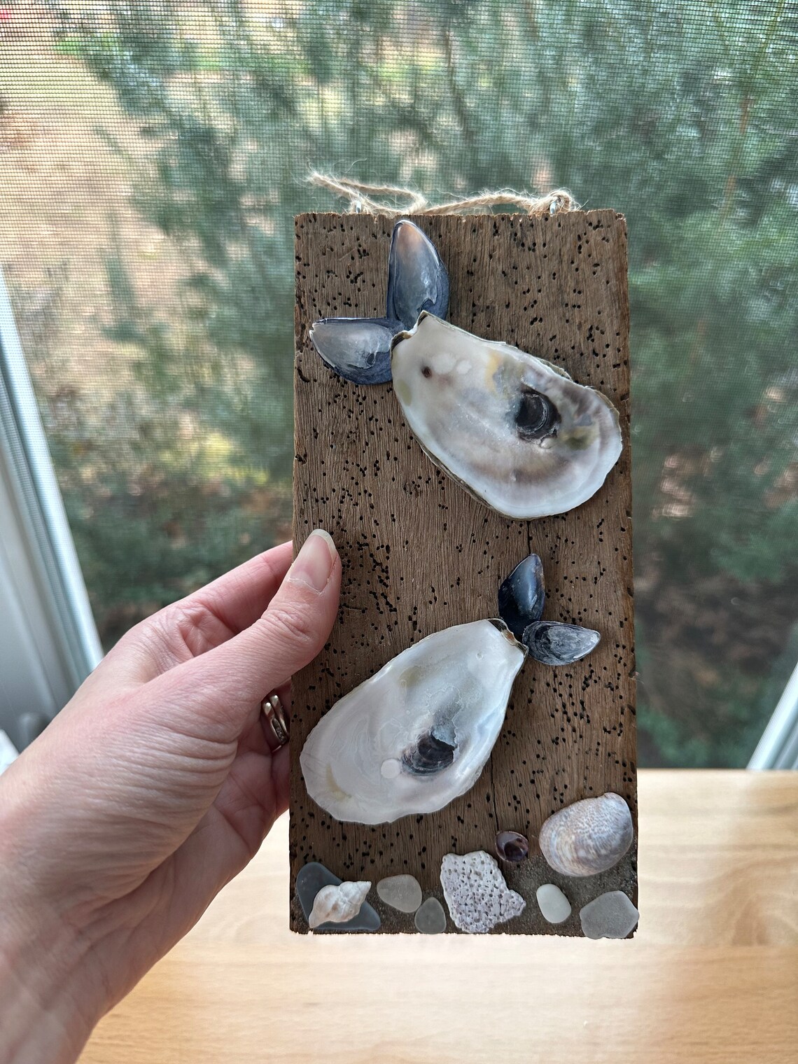 Oyster Shell Whales Wall Hanging Cape Cod Beach Art - Etsy