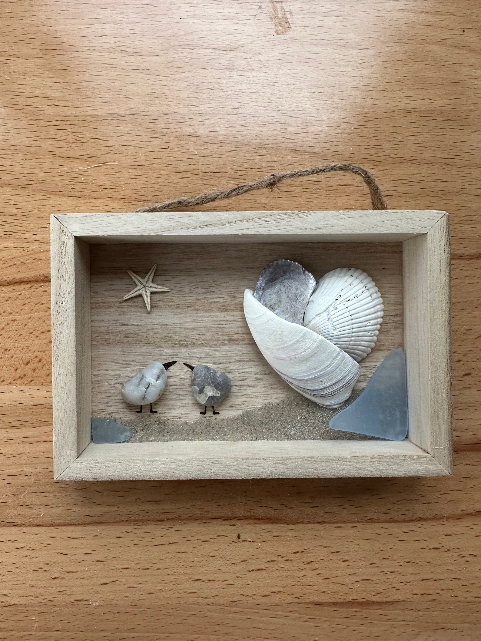 Cape Cod Shell Heart Sea Glass Art Valentine Gift - Etsy