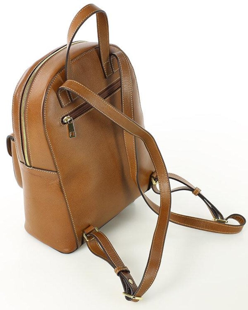 Elegant Italian Leather Backpack A Stylish and Functional Brown ...