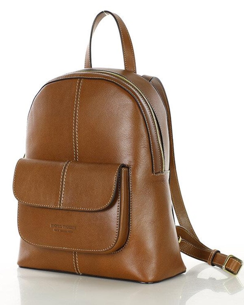 Elegant Italian Leather Backpack A Stylish and Functional Brown ...