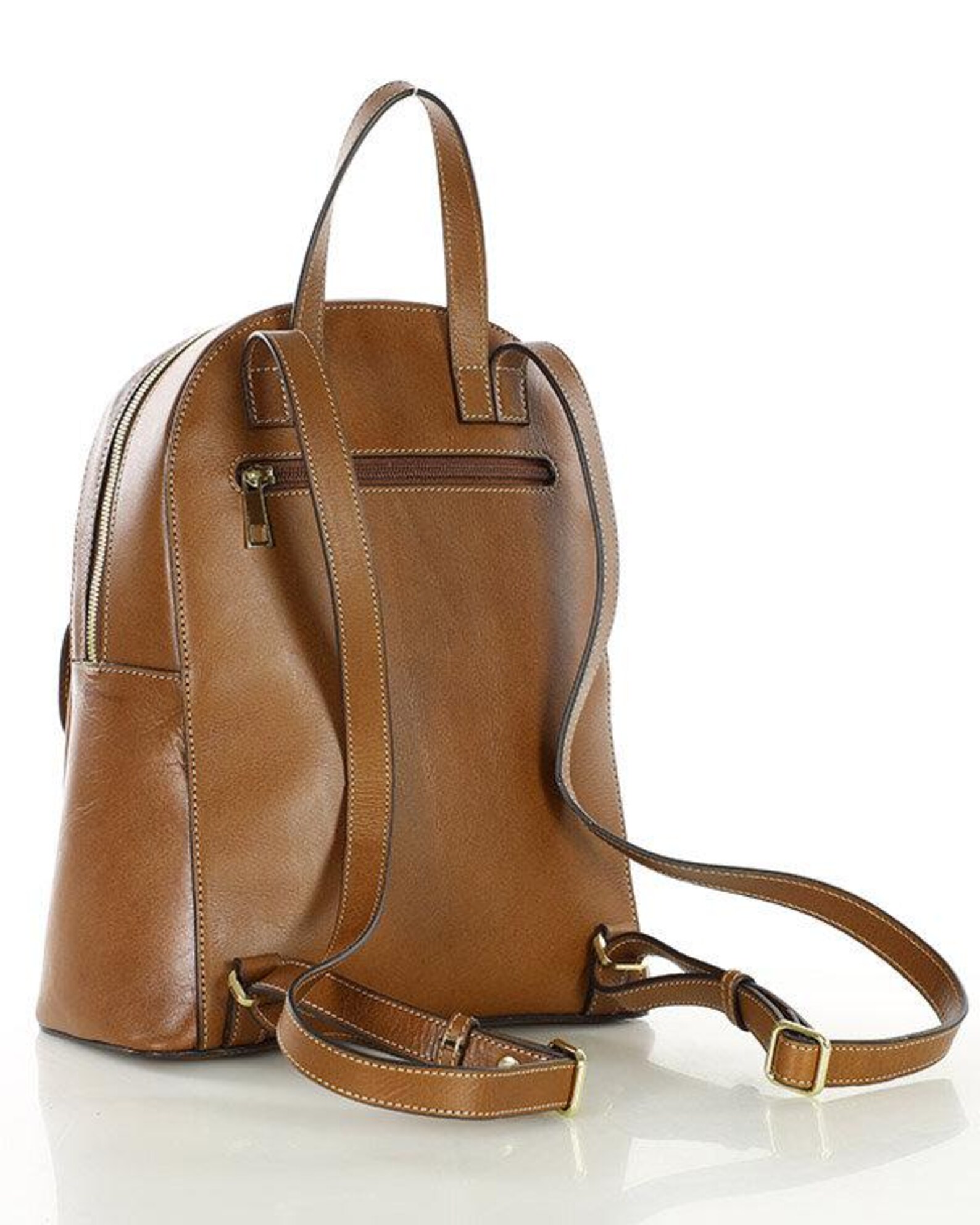 Elegant Italian Leather Backpack A Stylish and Functional Brown ...