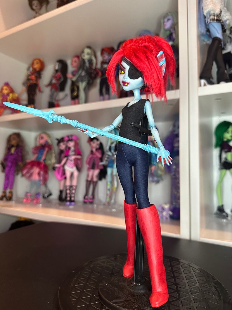 Undertale Undyne-inspired Monster High Custom Doll OOAK - Etsy