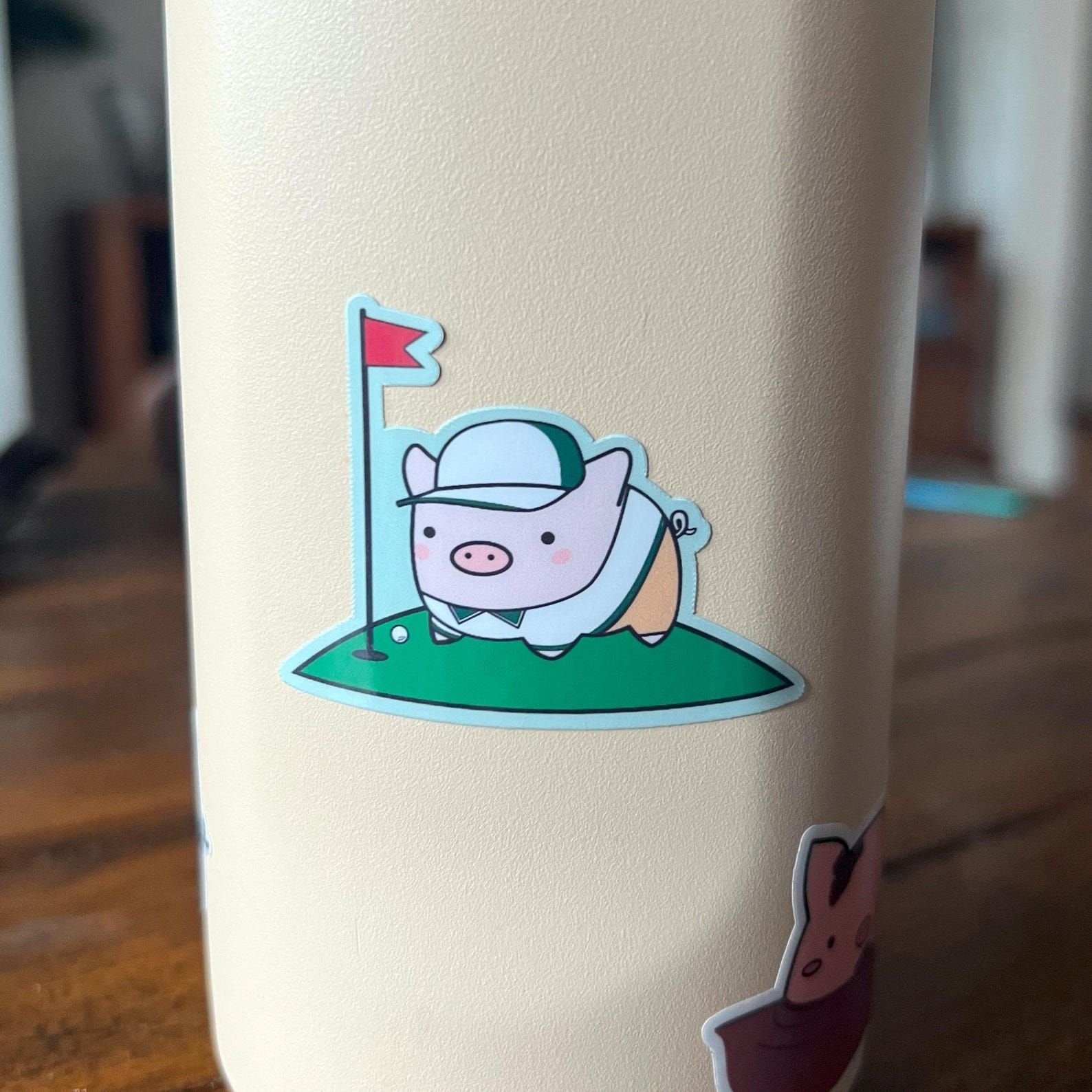 Golf Pig Sticker - Etsy