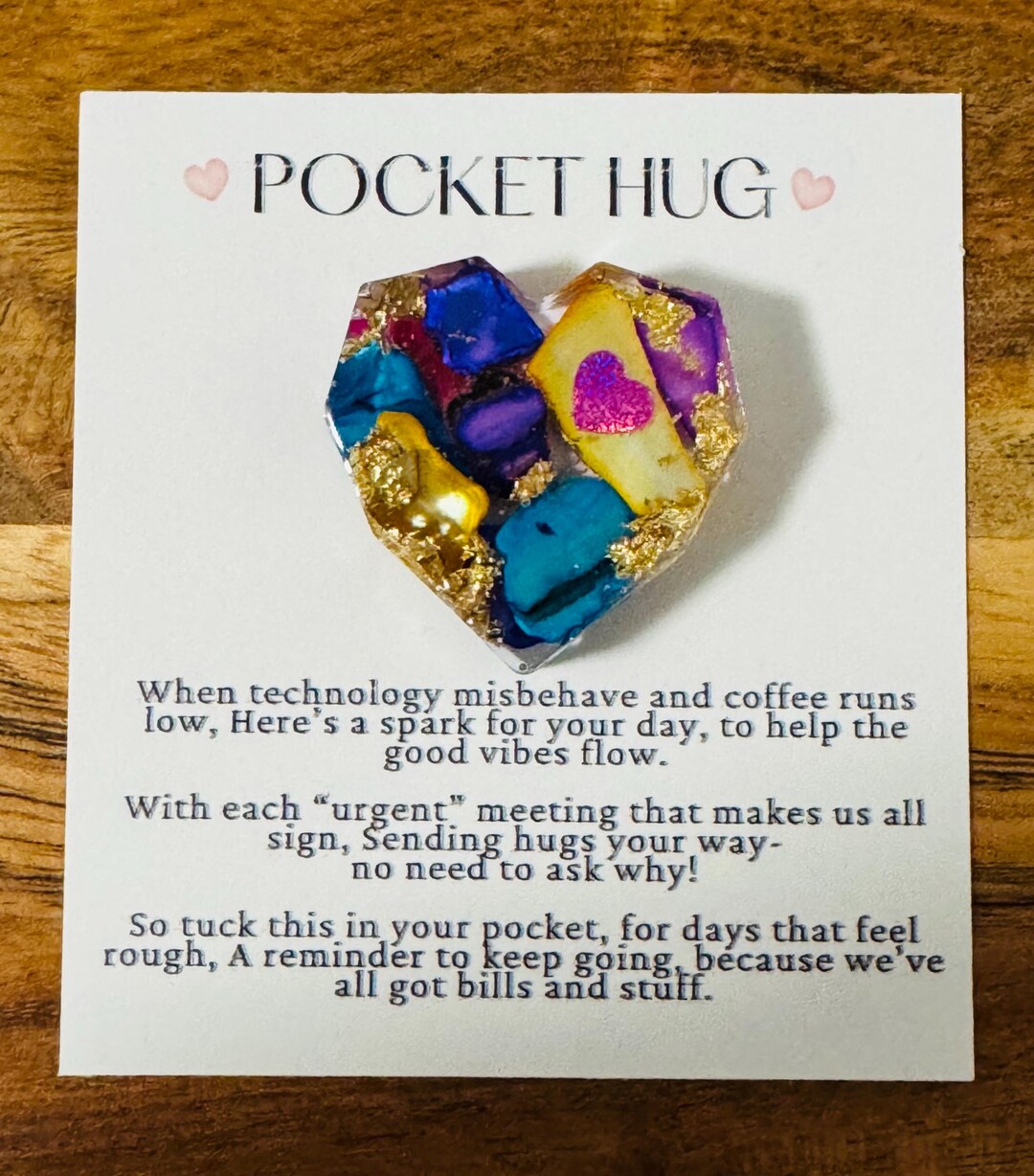 Pocket Hug, Pocket Hug Encouragement, Pocket Hug for Love, Anxiety Gift ...