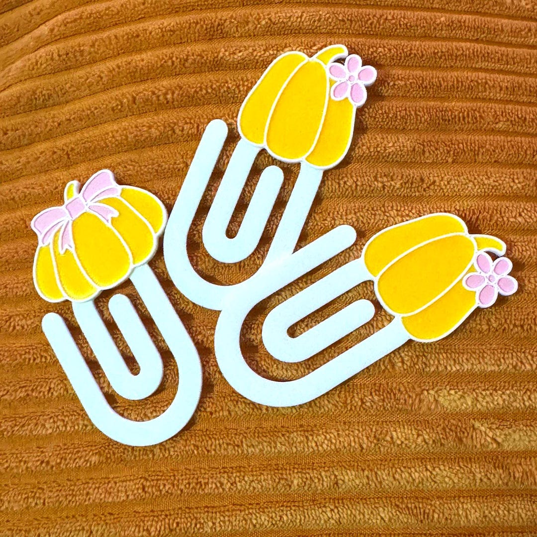 Jumbo Fall Paper Clips, Pumpkin Paper Clips, Giant Paper Clips, Fall ...