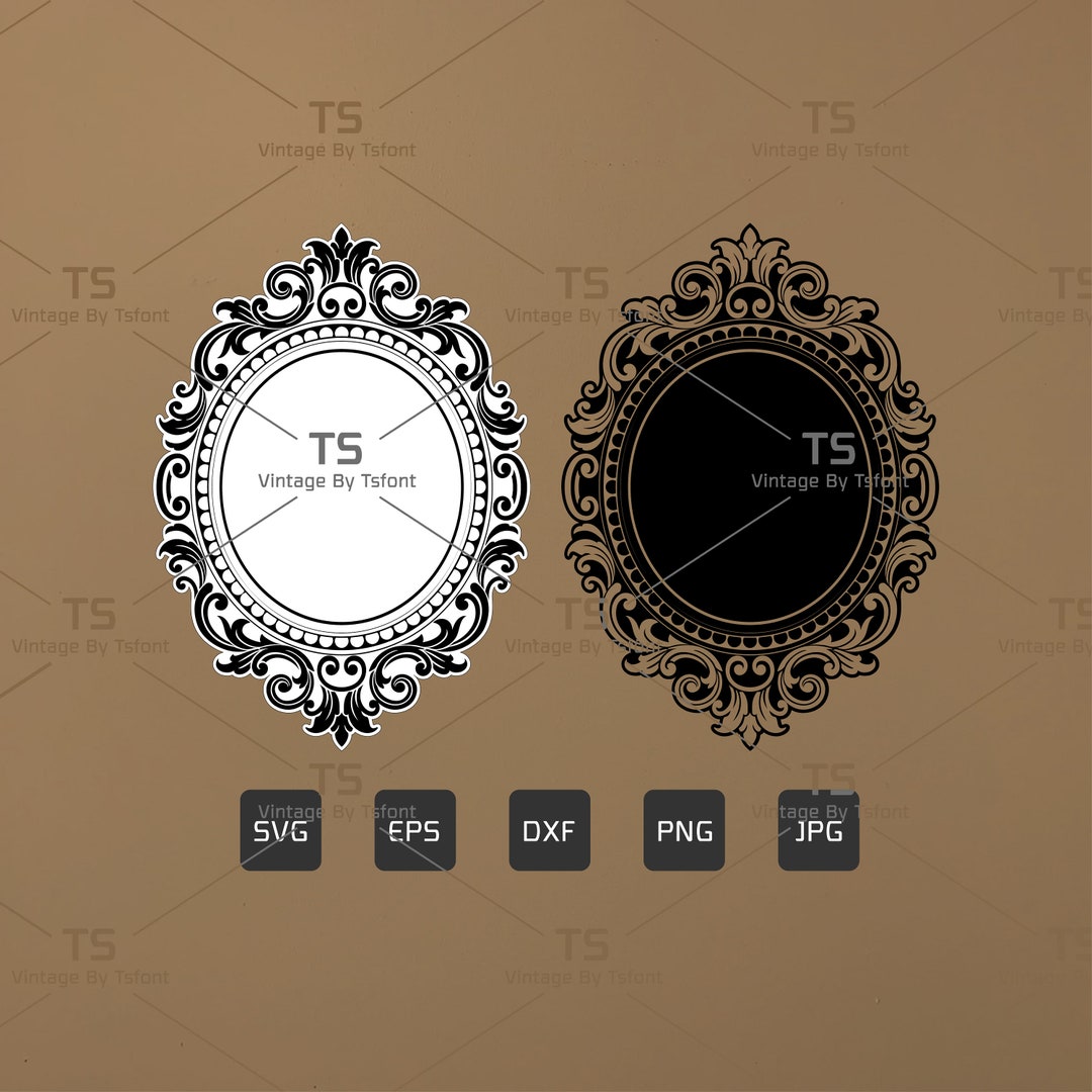 Frames Svg Files, Vintage Frames Svg Files,vintage Antique Frames ...