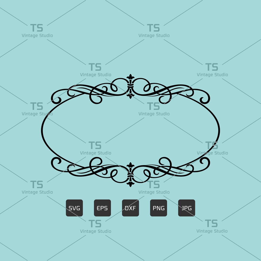 Ames Svg Files, Vintage Frames Svg Files, Vintage Antique Frames ...