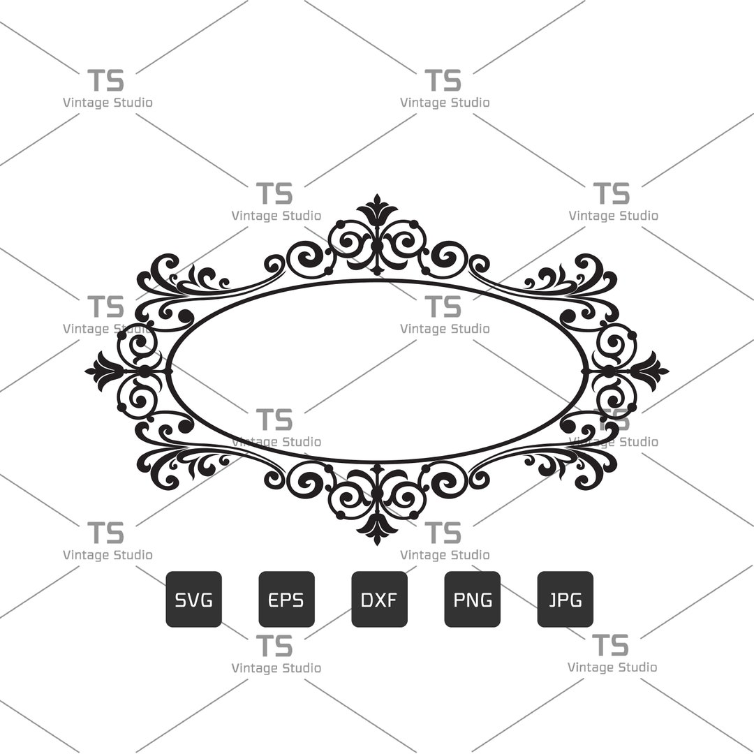 Frames Svg Files, Vintage Frames Svg Files, Vintage Antique Frames ...