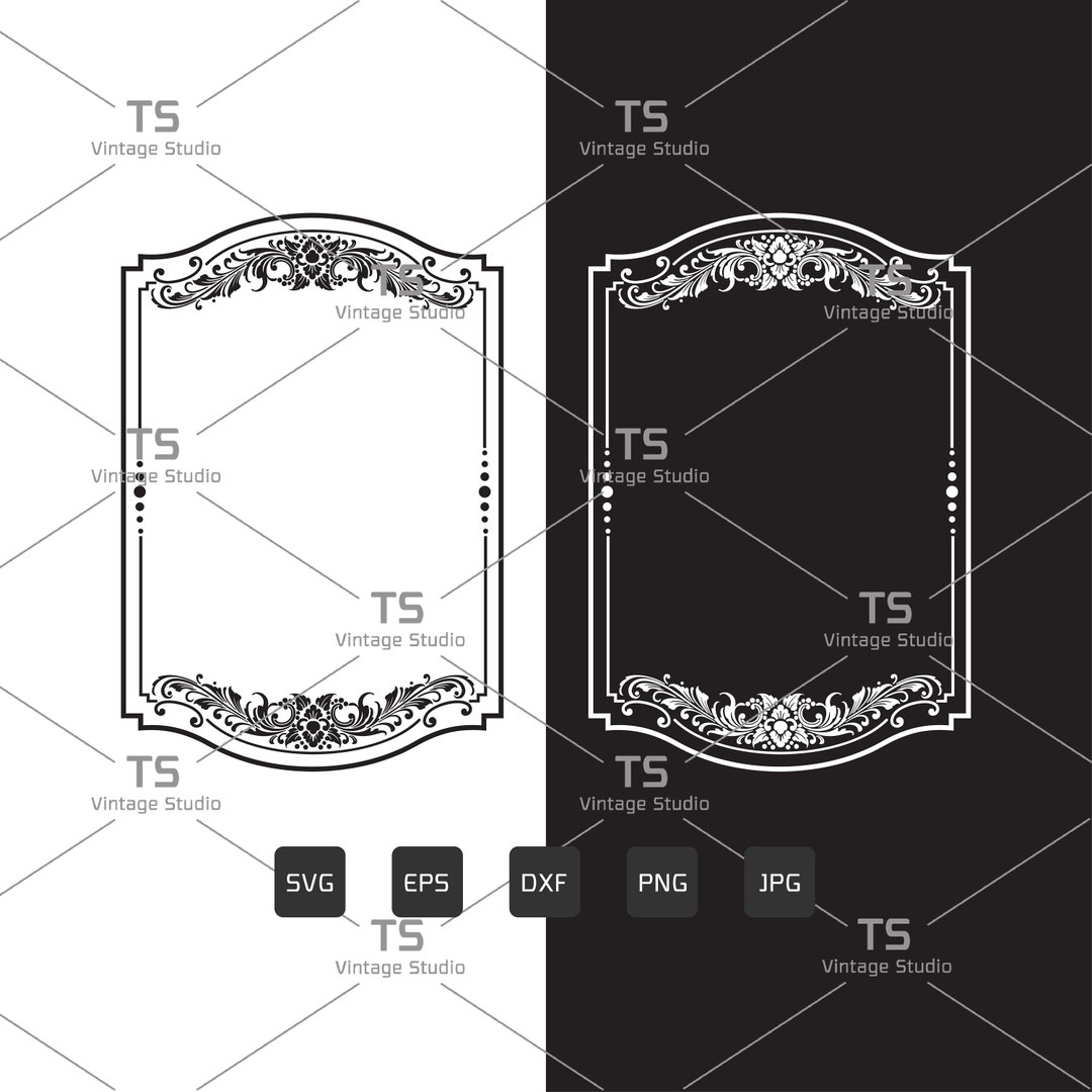 Frames Svg Files, Vintage Frames Svg Files, Vintage Antique Frames ...