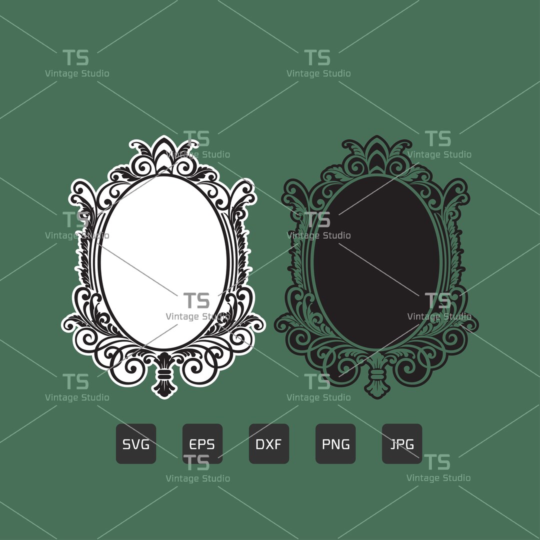 Frames Svg Files, Vintage Frames Svg Files, Vintage Antique Frames ...