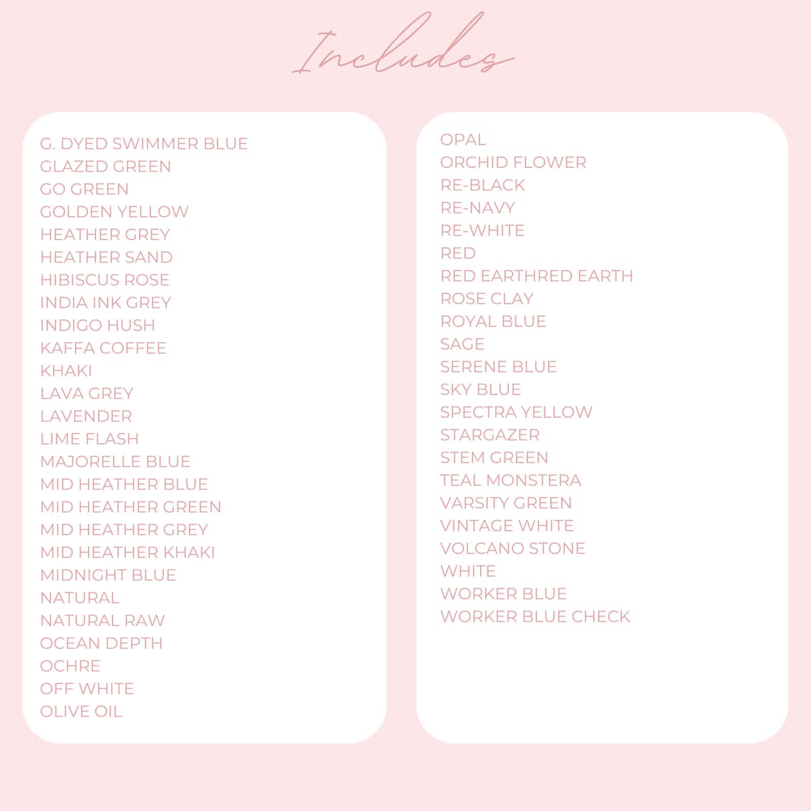 STANLEY STELLA Color Chart Template, Canva Color Chart Printify Color ...