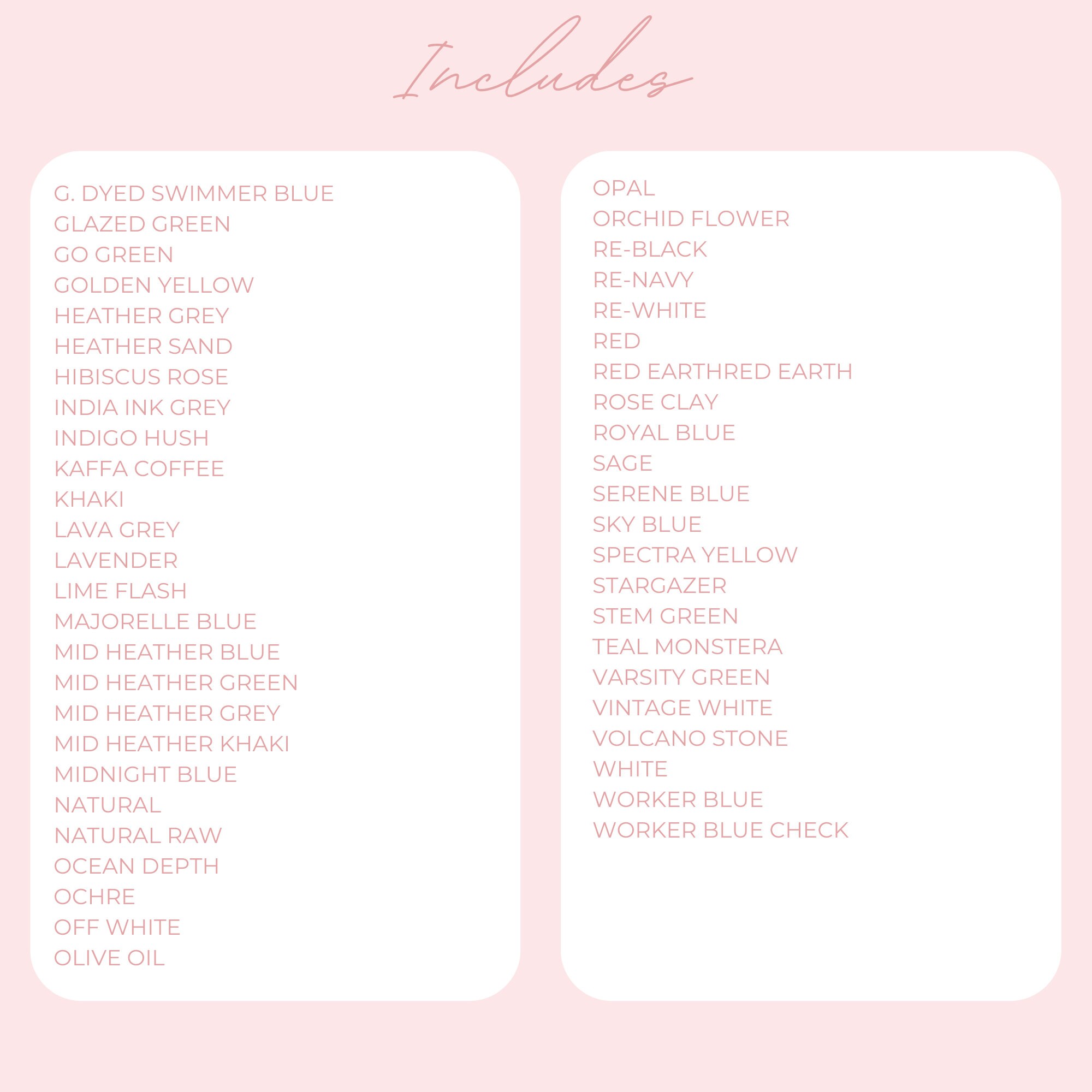 STANLEY STELLA Color Chart Template, Canva Color Chart Printify Color ...