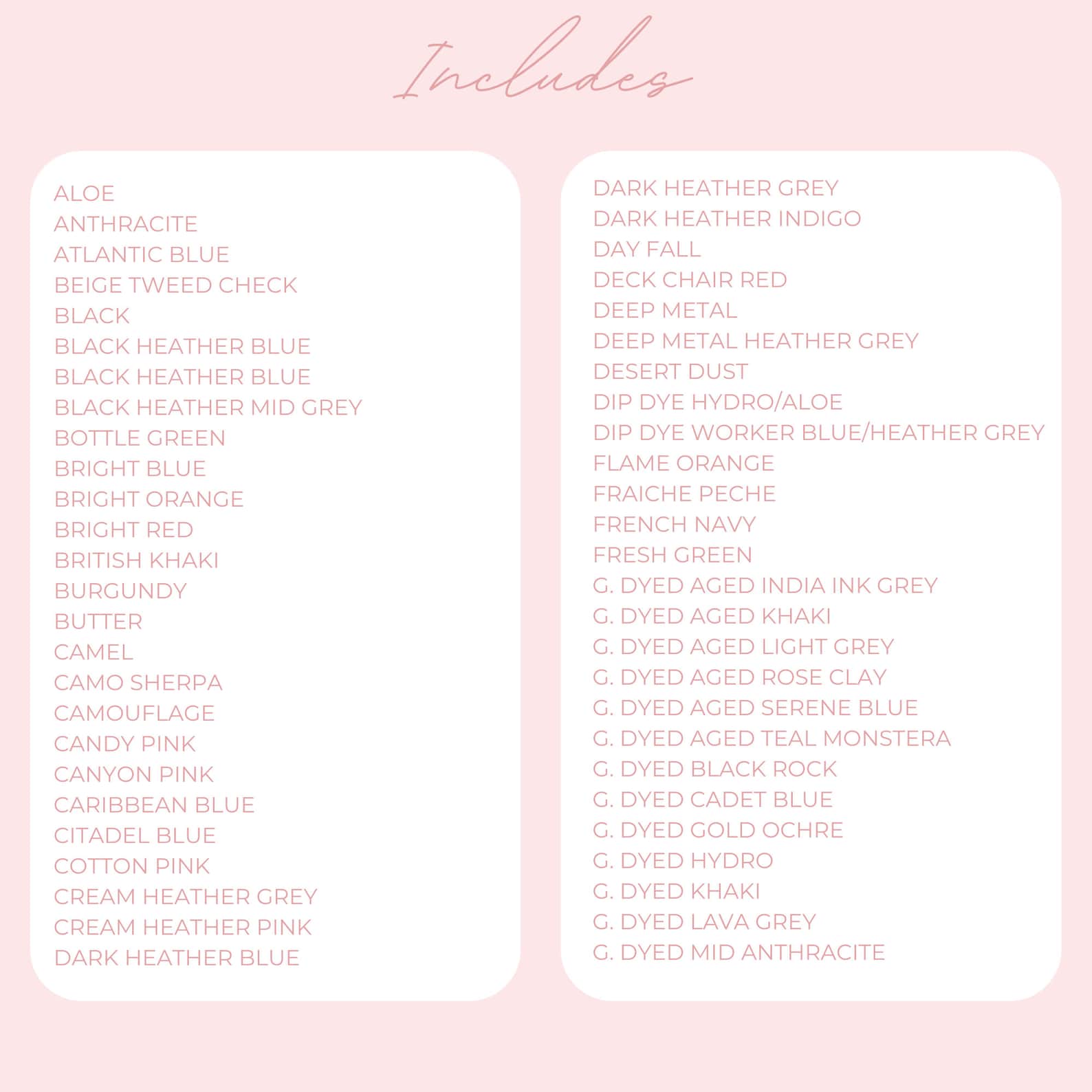 STANLEY STELLA Color Chart Template, Canva Color Chart Printify Color ...