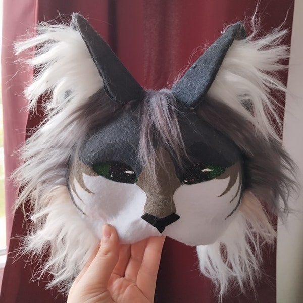 Therian Warrior Cat Mask - Etsy