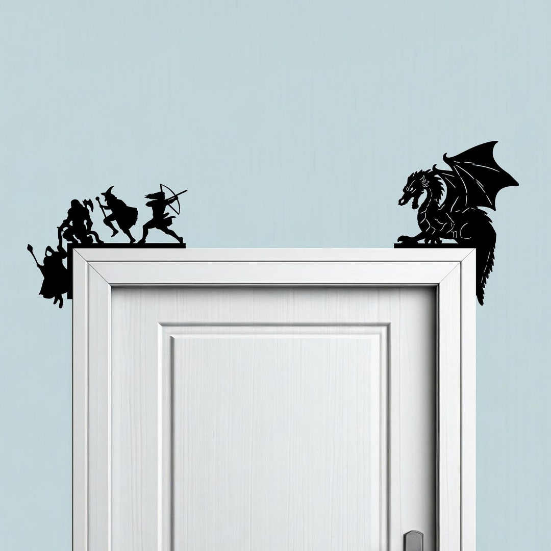 DND Decor Door Corner Set - Dragon Decor and Adventure Party Gift Set ...