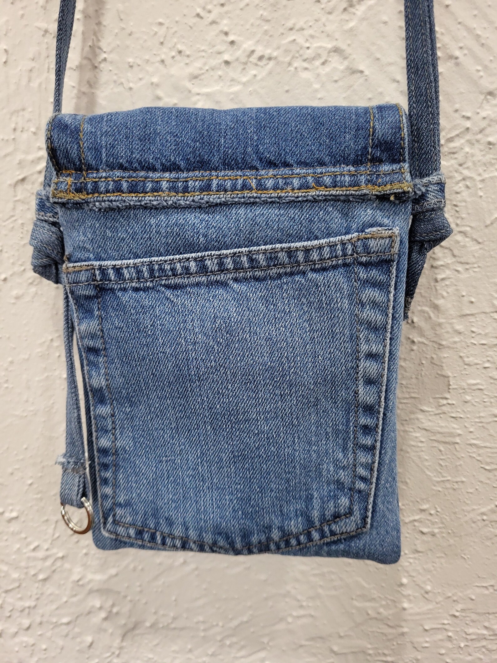 Denim Small Crossbody Bag, Handmade Jean Bag, Denim Shoulder Bag ...