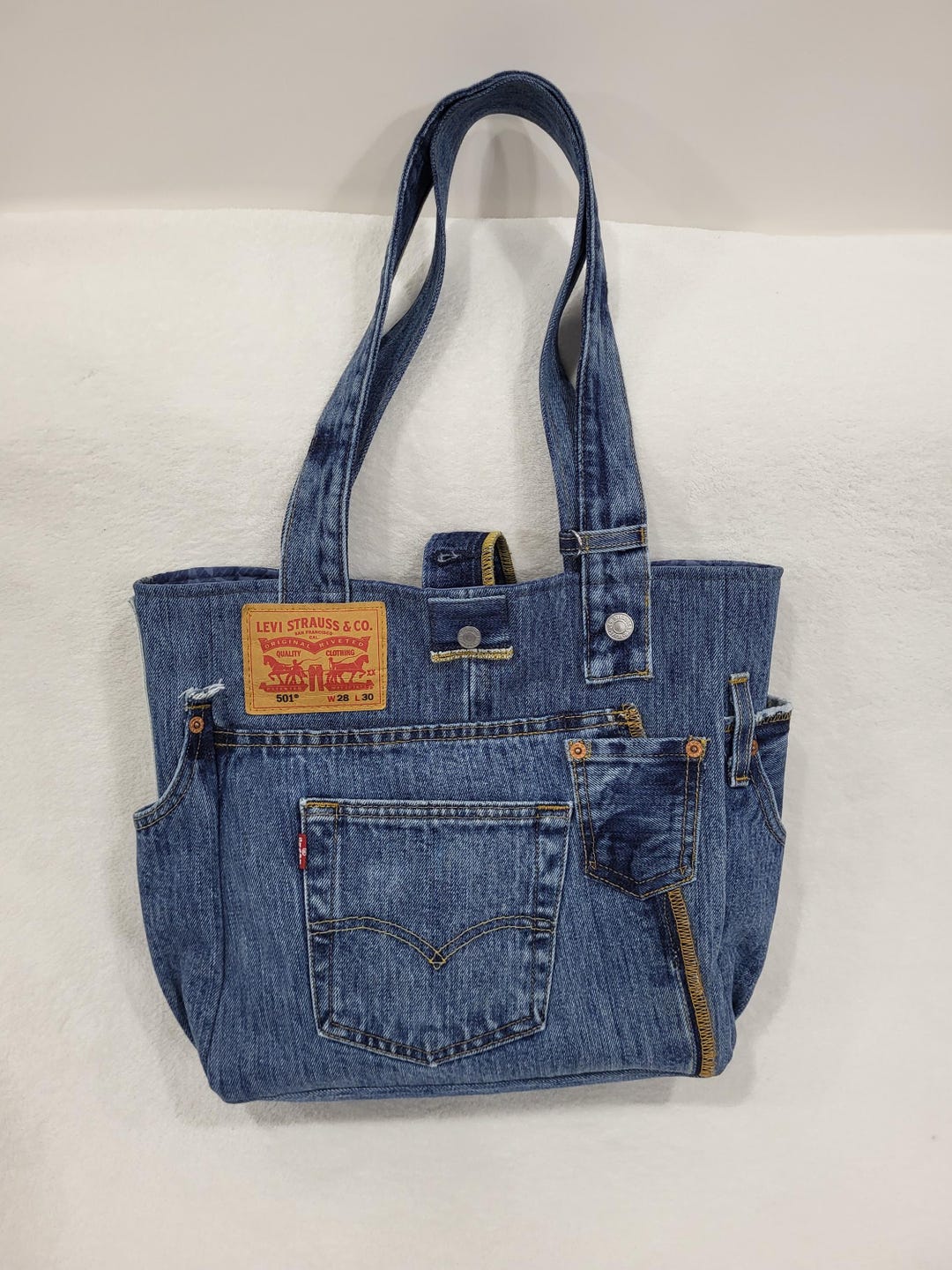 Denim Bag Shoulder Bag Casual Handbag Handmade Jean Bag Denim Shoulder ...