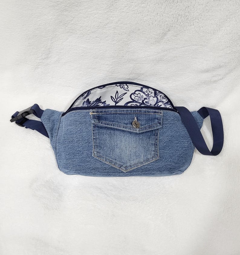 Denim Fanny Pack, Waist Bag, Crossbody Bag, Slim Bag, Casual Bag ...