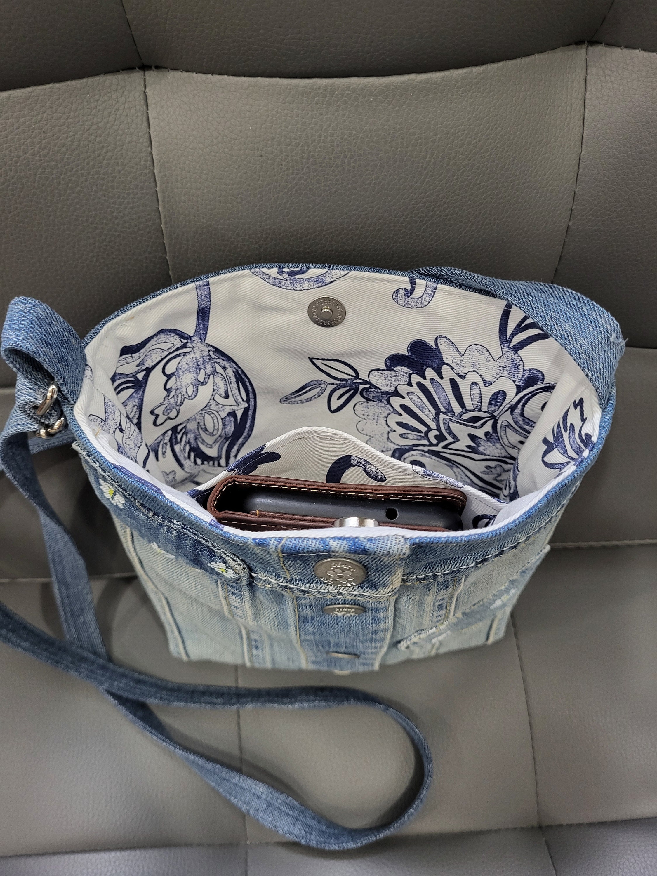 Handmade Jean Bag, Small Crossbody Bag, Ecofriendly, Casual Bag ...